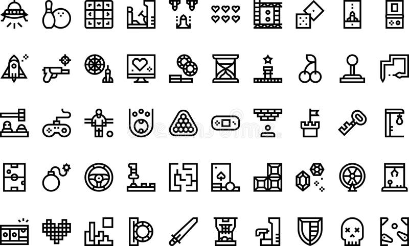 Arcade Icons High-Quality Vector Icons Collection with Editable Stroke ...