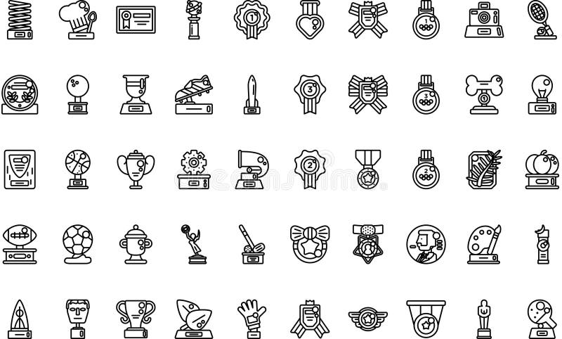 Award Icons High-Quality Vector Icons Collection with Editable Stroke ...