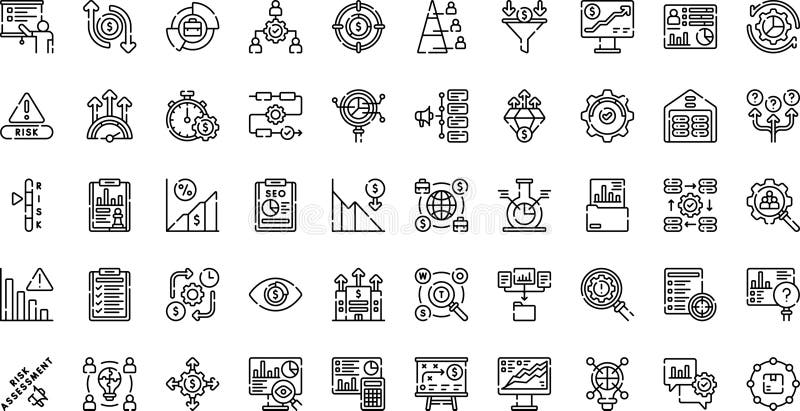 Business Analytics Icons High-Quality Vector Icons Collection with ...