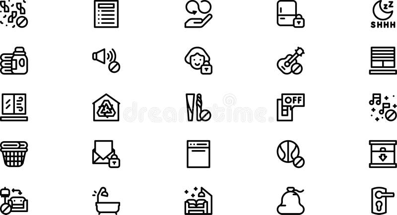 House Rules Icons High-Quality Vector Icons Collection with Editable ...