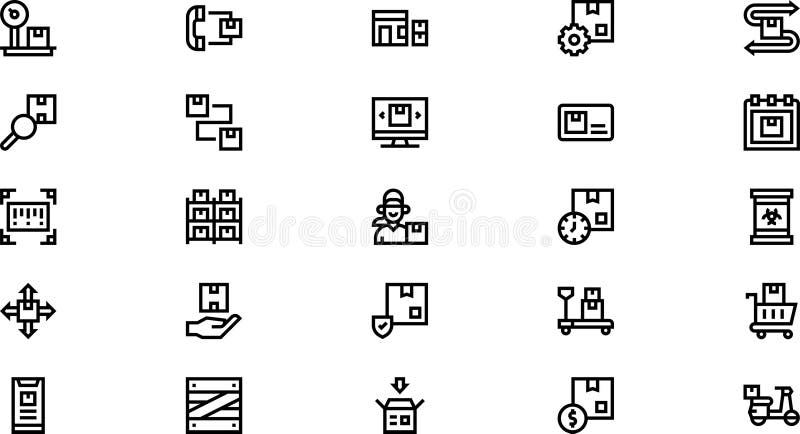 Logistic Icons High-Quality Vector Icons Collection with Editable ...