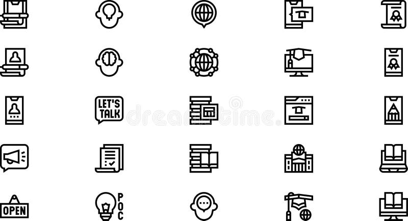 Master Online Icons High-Quality Vector Icons Collection with Editable ...