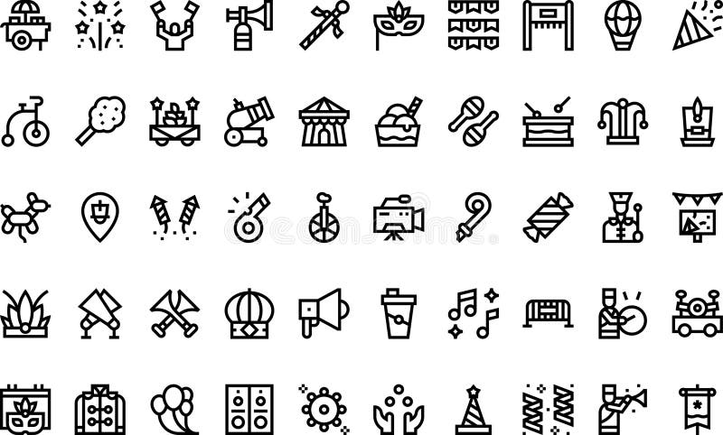 Parade Icons High-Quality Vector Icons Collection with Editable Stroke ...