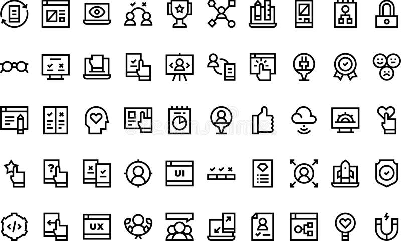 User Experience Icons High-Quality Vector Icons Collection with ...