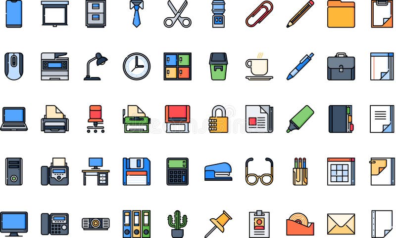 Workplace Icons High-Quality Vector Icons Collection with Editable ...