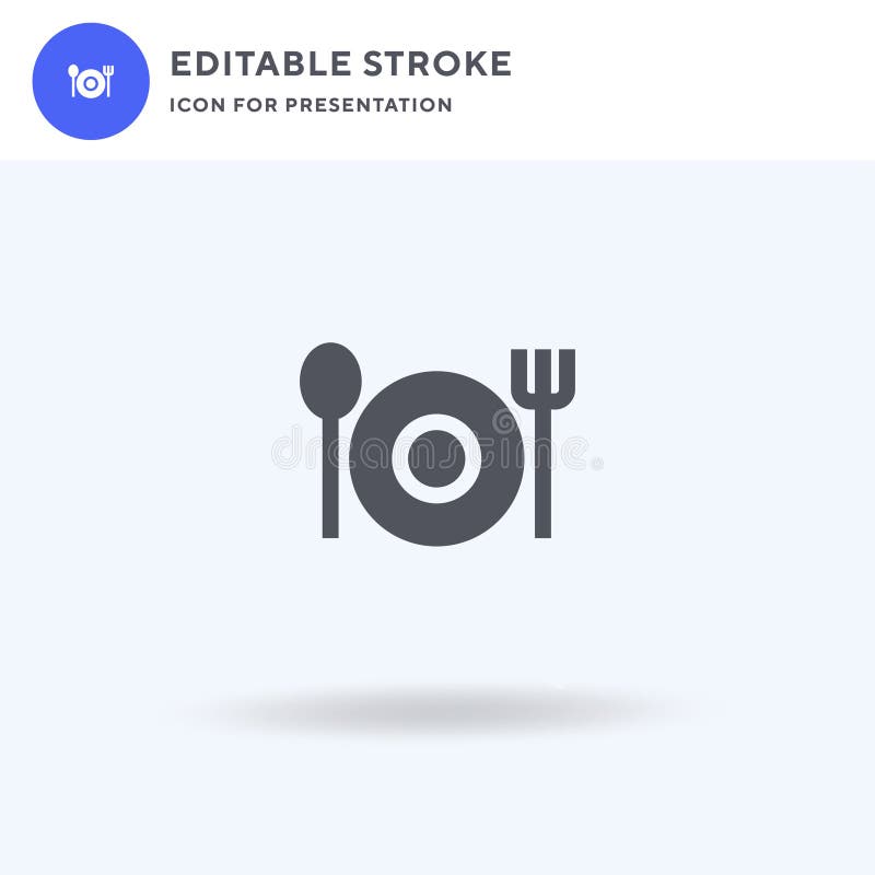 Dish icon vector, filled stock vector. Illustration of sign - 345205018