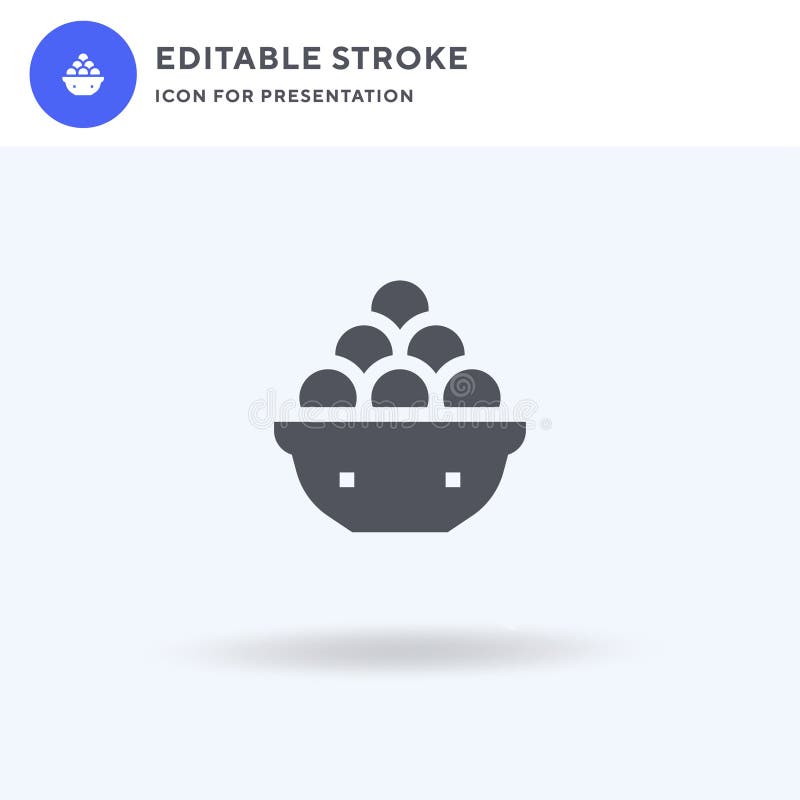 Laddu icon vector, filled stock vector. Illustration of laddoo - 345195750