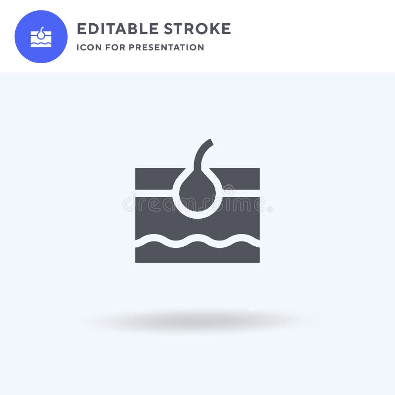 Skin icon vector, filled stock vector. Illustration of logo - 345213084