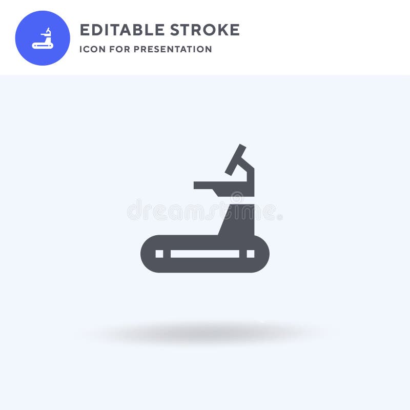 Treadmill icon vector stock vector. Illustration of activity - 343908201