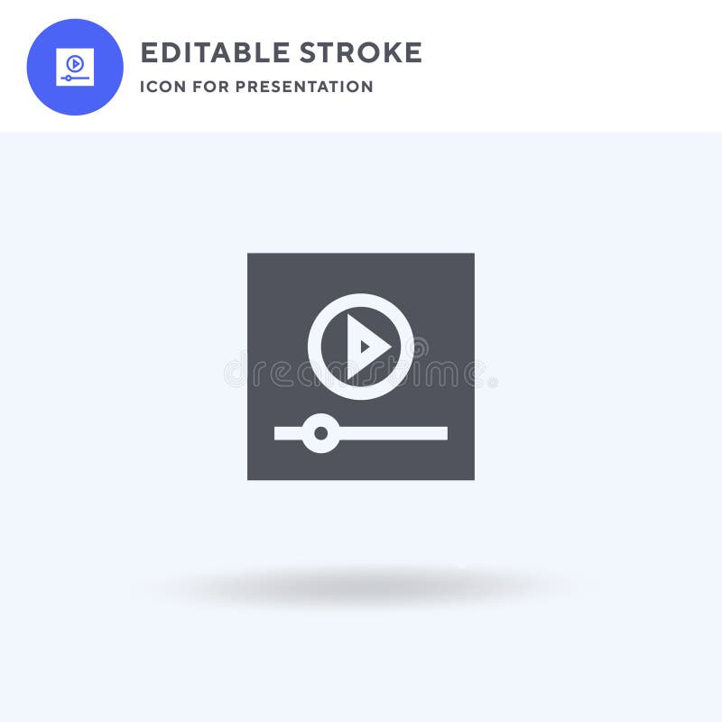 Video Player icon vector stock vector. Illustration of digital - 344060745