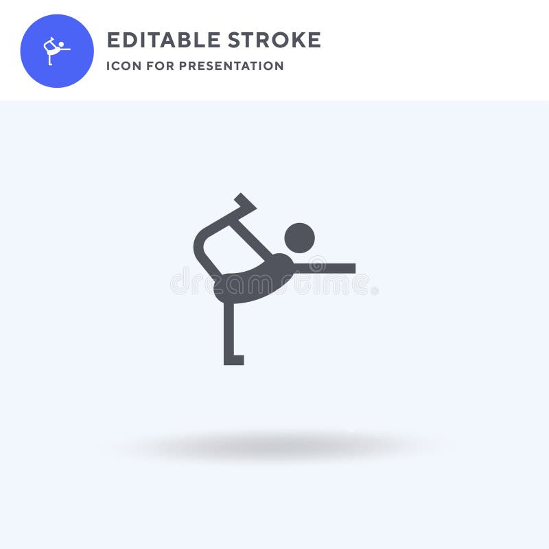 Yoga Pose icon vector stock vector. Illustration of balance - 344008977