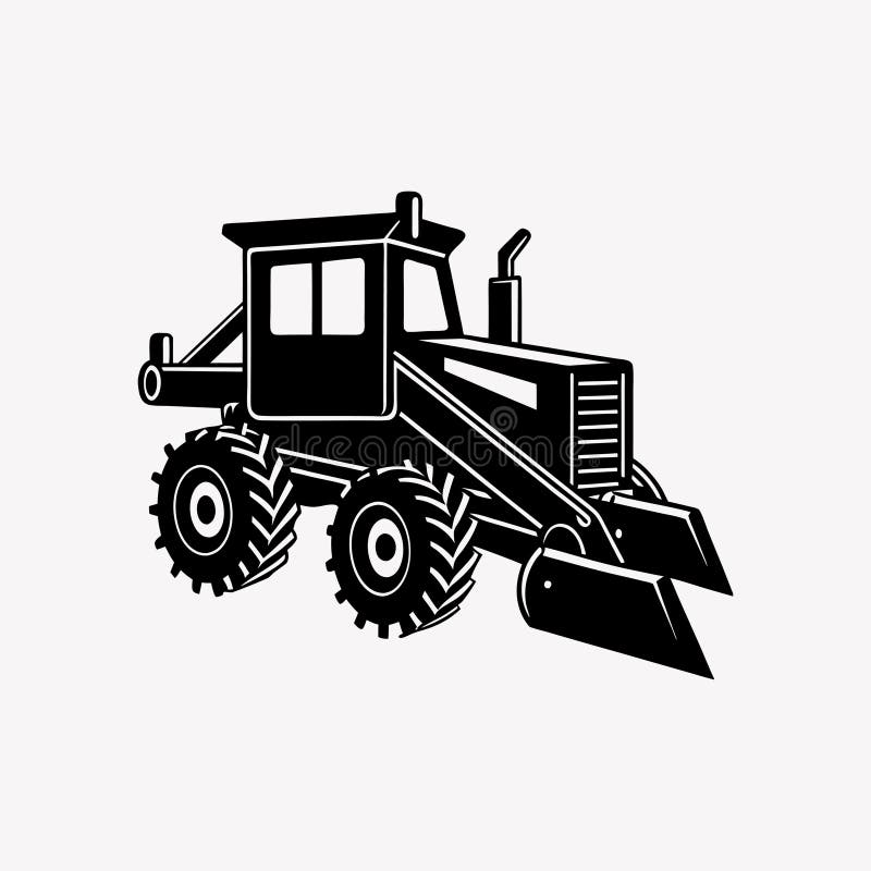 Blade Grader Vector on White Background Heavy Construction Equipment ...