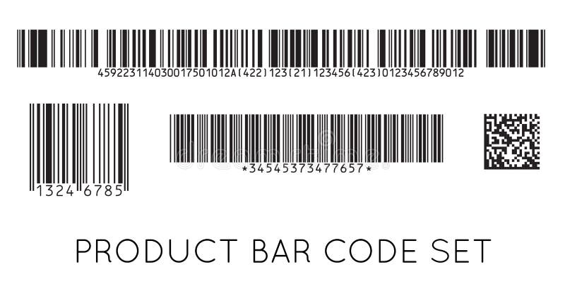 Bar Code Icon. Set of Modern Flat Barcode. Can Be Use As a Template for ...