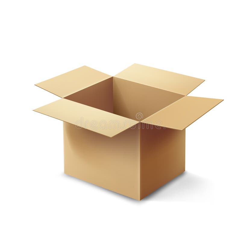 Realistic Open Cardboard Box Stock Illustrations – 7,165 Realistic Open ...