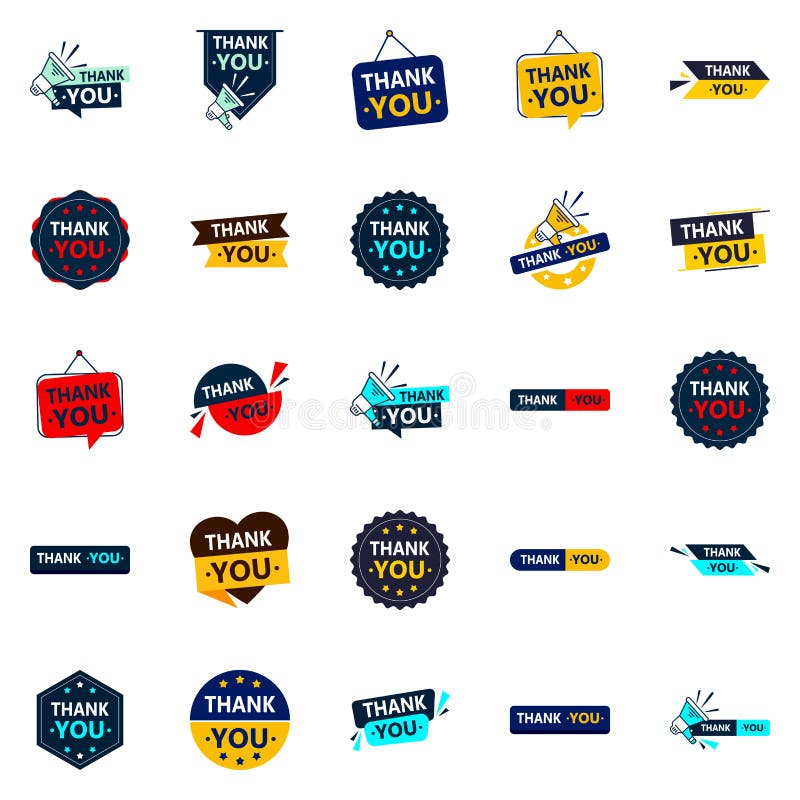 25 High Quality Vector Images for Saying Thanks Stock Vector ...