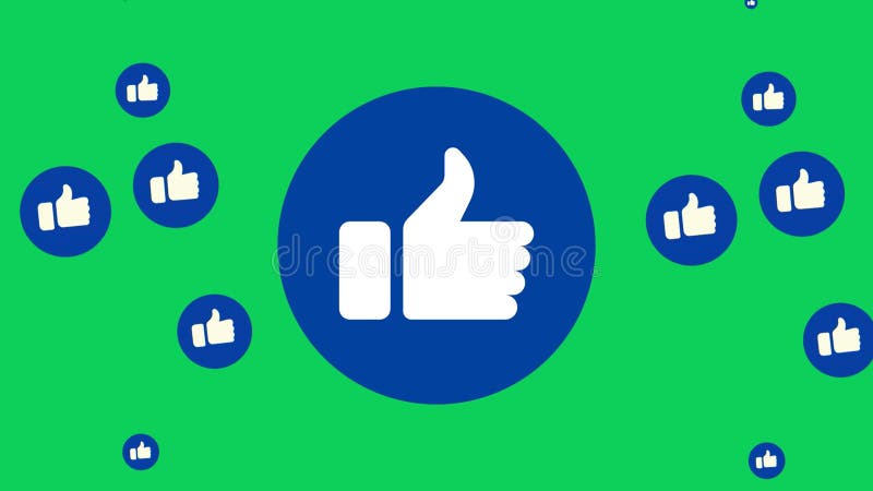 High-quality Video of a Like Button on a Green Screen Stock Video ...