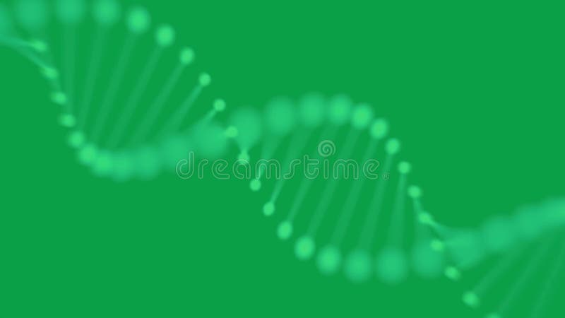 High-quality Video of Microscopic DNA Particles on a Green Screen Stock ...