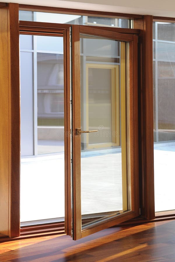 High Quality Wooden Exit Door Stock Photo - Image of architecture ...