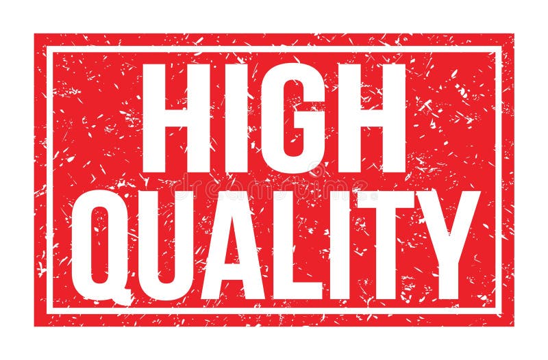 HIGH QUALITY, Words on Red Rectangle Stamp Sign Stock Illustration ...