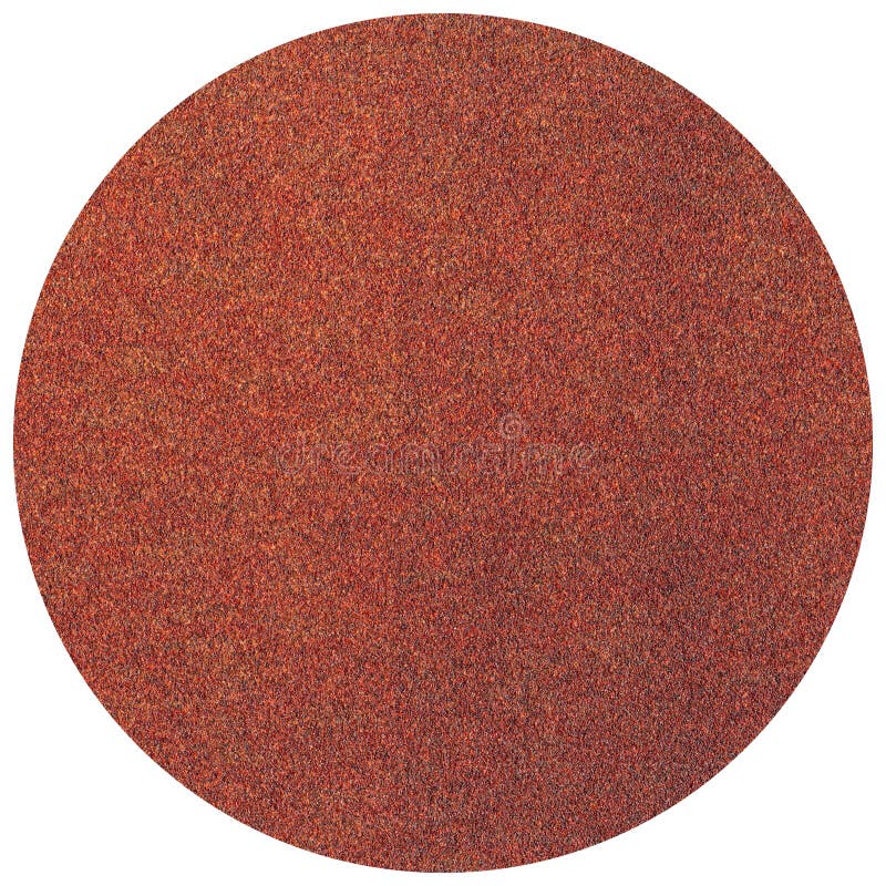Round Red Sandpaper Texture, Background Sanding Paper Stock Photo ...