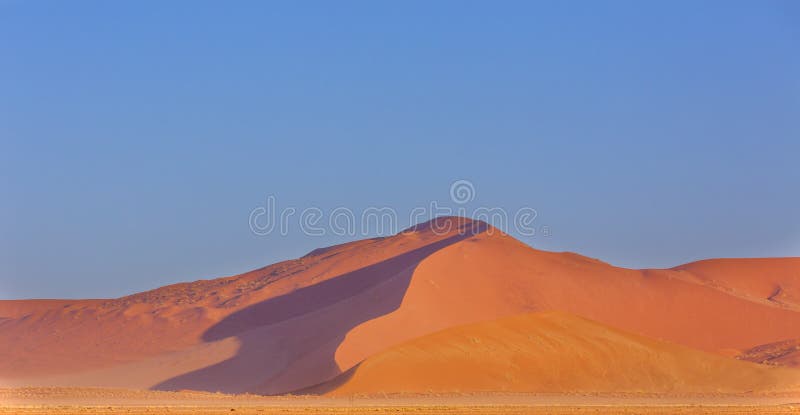 High Red Sand Dunes stock photo. Image of mountain, sunset - 78721226