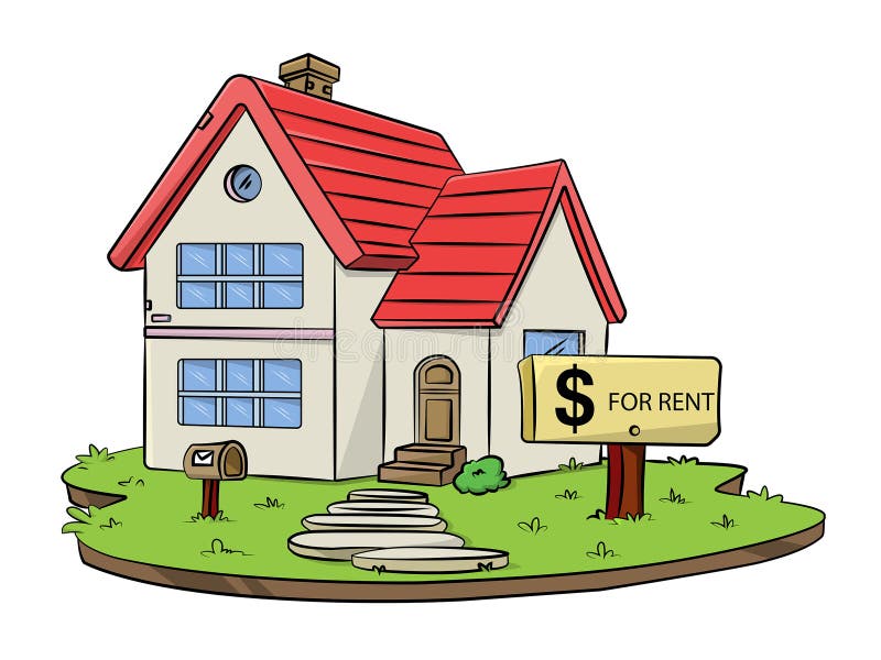 High rent-expensive home stock vector. Illustration of prices - 221520308