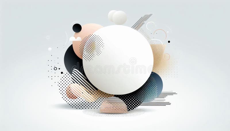 Minimalist Abstract Background with Halftone Effects and Text-Friendly ...