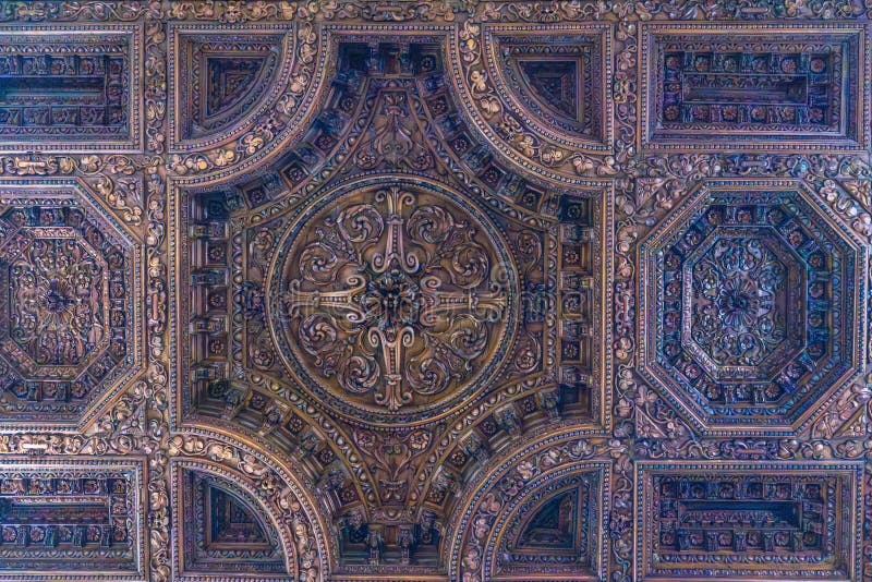 High Res Close Up of a Detailed Muted and Intricate Geometrically ...