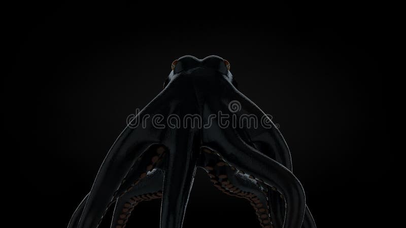High Res 3d Rendered Scary Octopus Stock Illustration - Illustration of ...