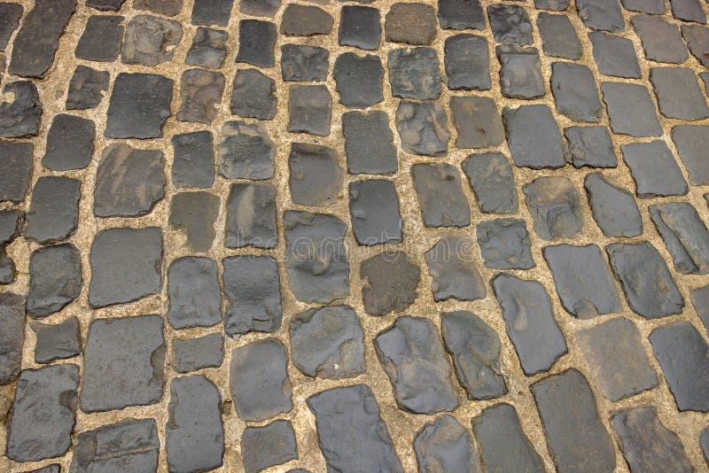 High Res Earth Tones Smooth Black Rectangular Cobbles Stone Designed ...