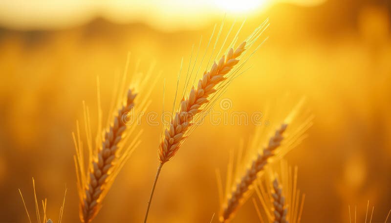 High-res Image of Golden Wheat with Soft Focus Background and Natural ...