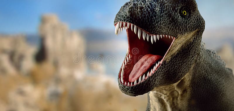 High res T-Rex dinosaur stock illustration. Illustration of raptor ...