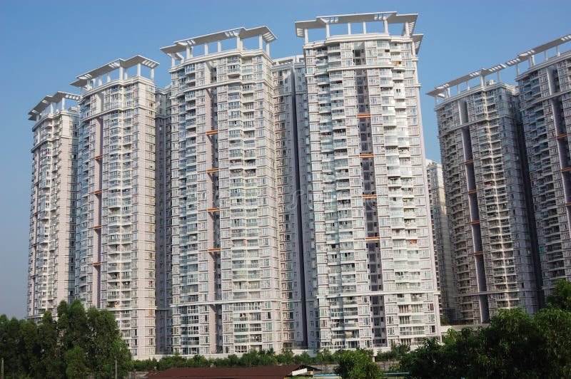 High residential buildings stock photo. Image of capacity - 11678692