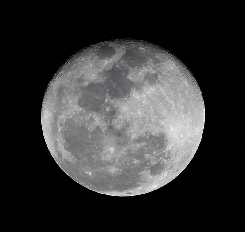 Full Moon stock image. Image of shadow, lunar, orbit - 17597145