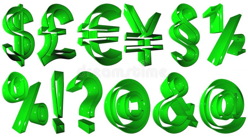 High Resolution 3D Symbols Picture. Image: 5440000