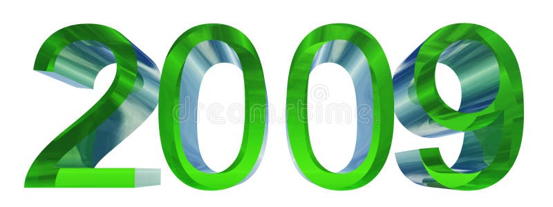 High Resolution 3D Text with 2009 Stock Illustration - Illustration of ...