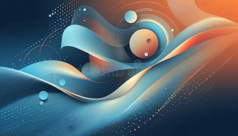 Dynamic Fluidity: High-Resolution Abstract Background with Halftone ...