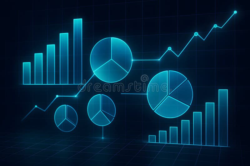 Business Data Visualization – Abstract Analytics and Graphs ...