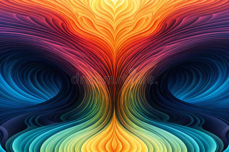 High-resolution Abstract Ripple Design Featuring Futuristic Intertwined ...