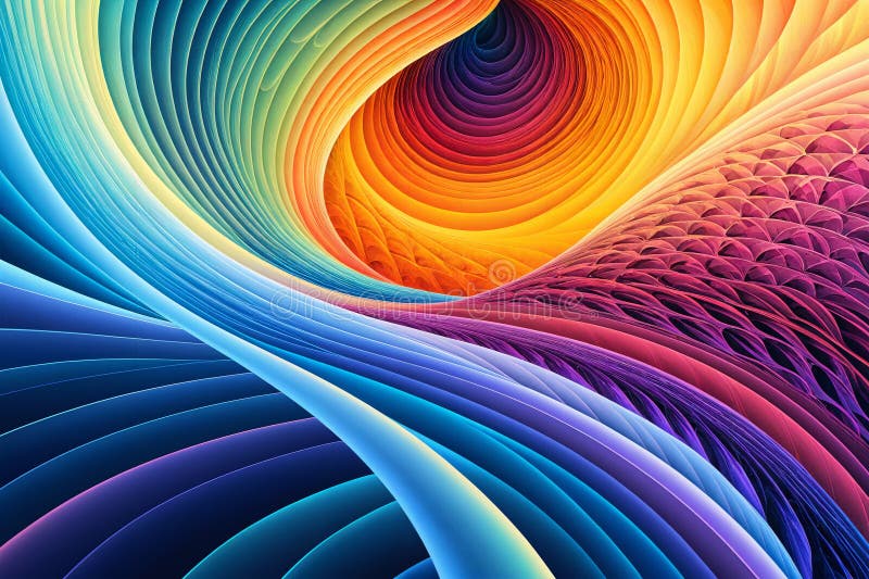 High-resolution Abstract Ripple Design Featuring Futuristic Intertwined ...