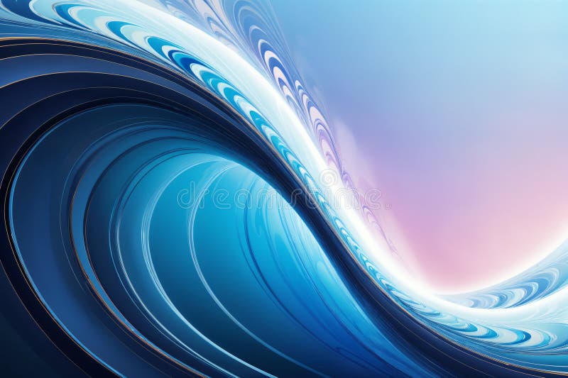 High-resolution Abstract Ripple Design Featuring Futuristic Intertwined ...