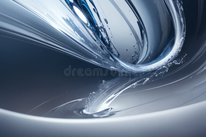 High-resolution Abstract Ripple Design Featuring Futuristic Intertwined ...