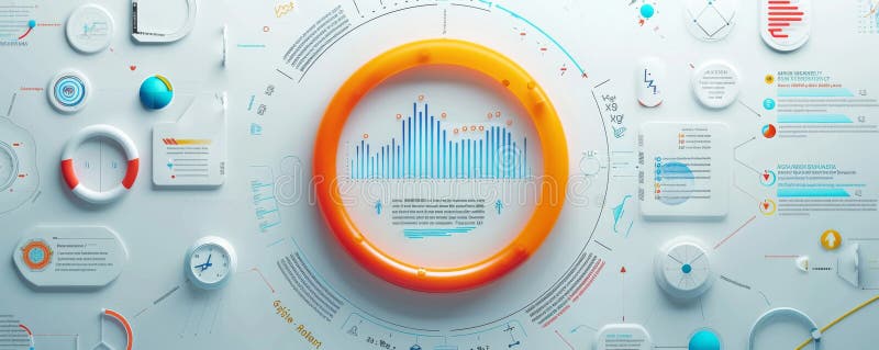 High-resolution Advertising Poster Featuring Data Visualization and ...