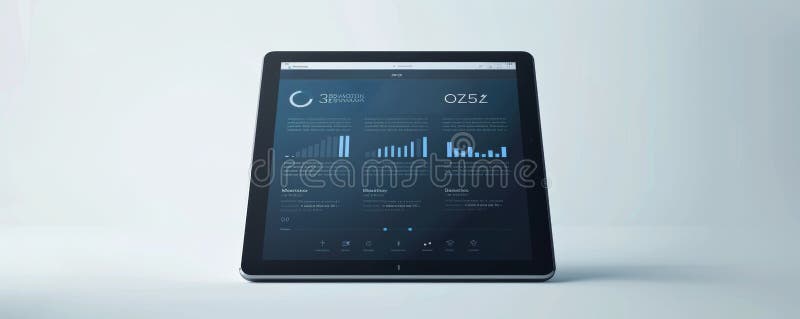 High-resolution Advertising Poster of a Tablet with Water and Fire ...