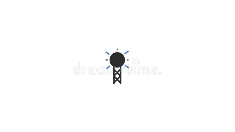 Power Transmitter Icon Animation for Video Motion Graphics Stock Video ...