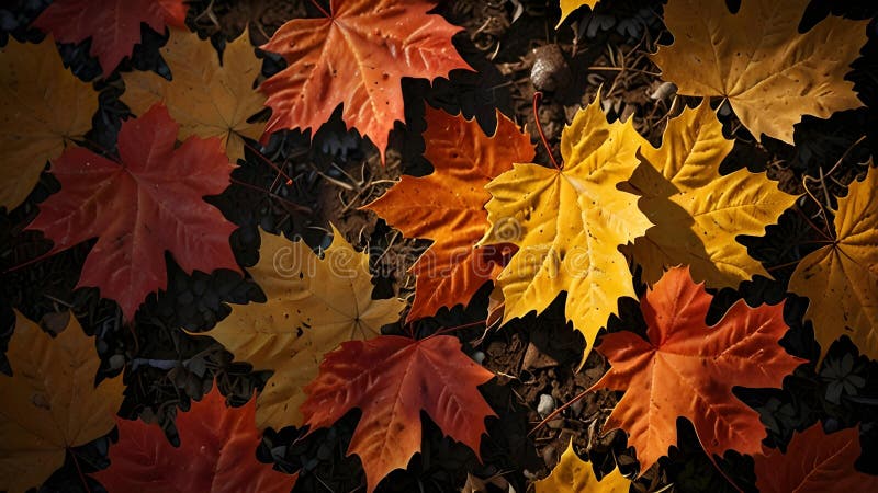 A High-resolution Background for a Maple Leaf-themed Poster, Featuring ...