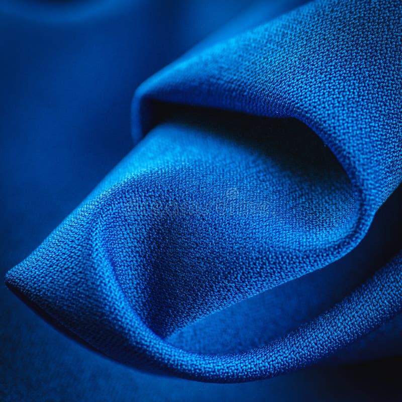 High Resolution Background Texture, Silk Blue Fabric Stock Image ...
