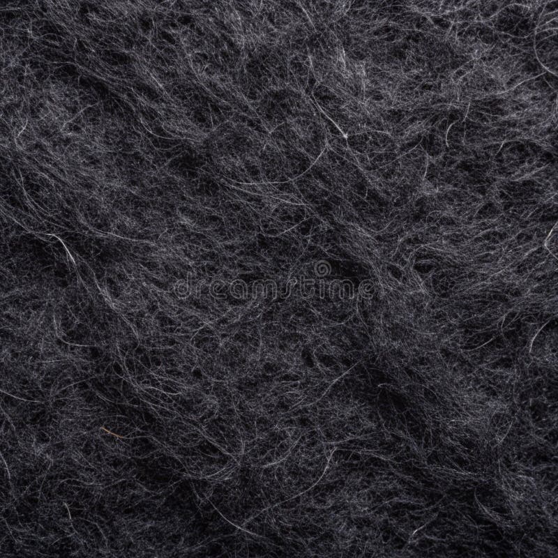 High-Resolution Black Felt Texture with Wool Fiber Pattern Stock ...
