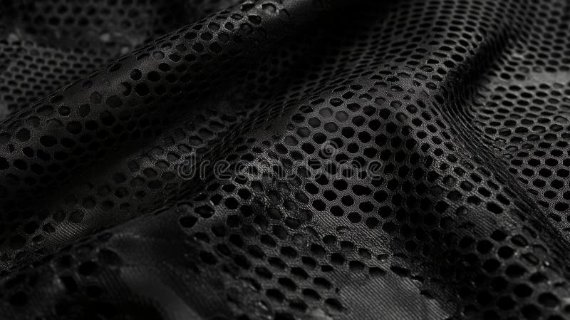 Black Perforated Fabric Texture Detailed Closeup High Resolution Modern ...