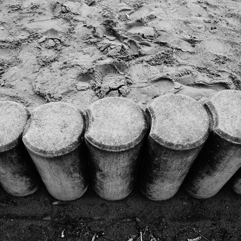 High-resolution, Black and White Image of a Wooden Fence, Composed of ...